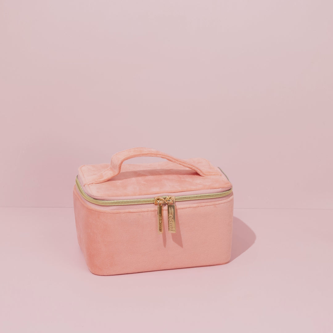 Pink Velvet Vanity Bag – esmi Skin Minerals